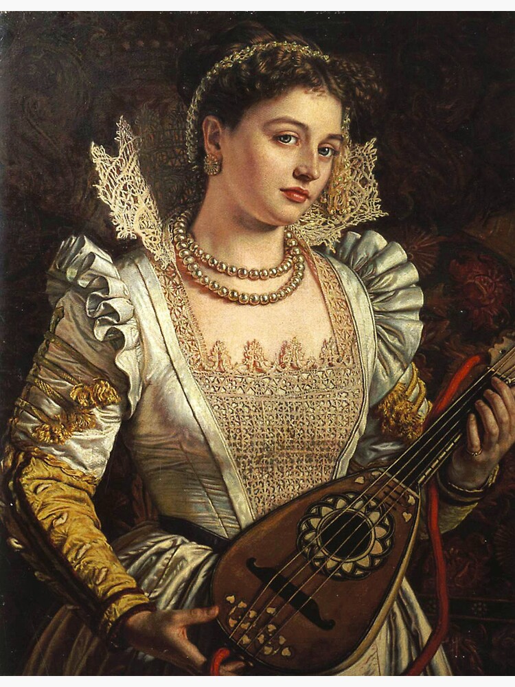 ""Bianca" by William Holman Hunt" Sticker for Sale by VintaPrint ...