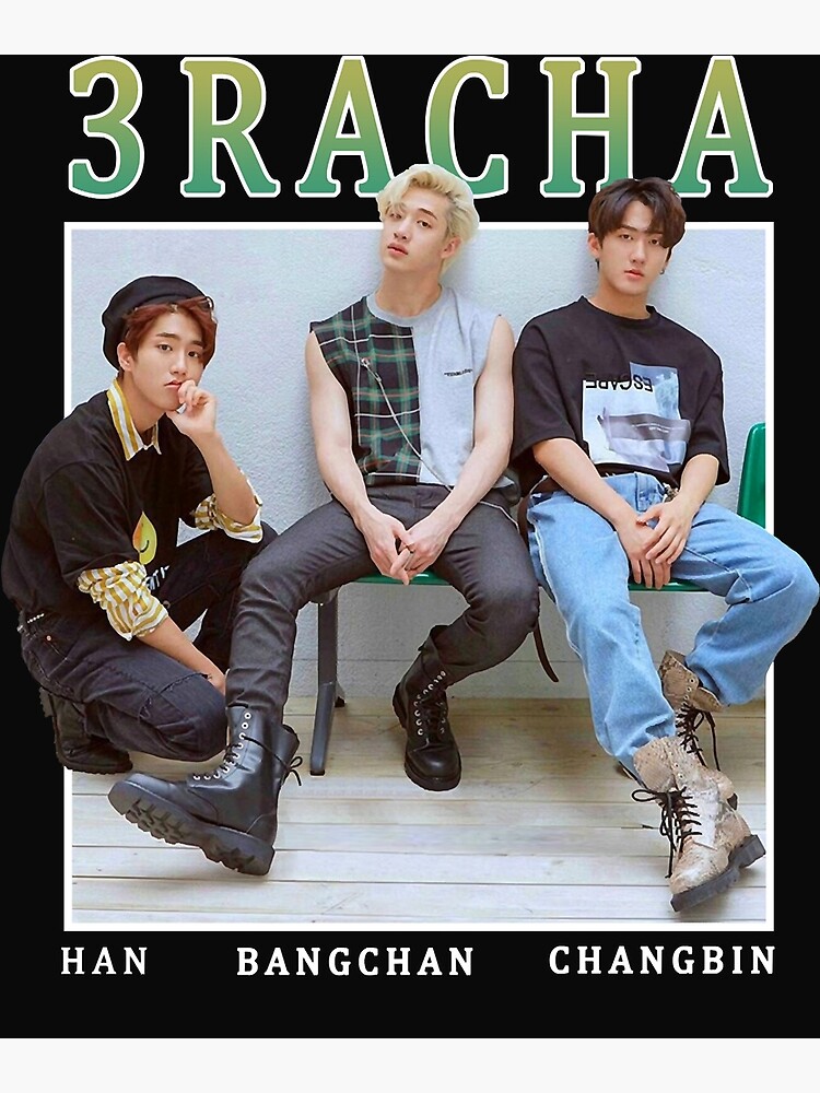 "3RACHA Stray Kids Vintage Retro Band Style 90s" Poster for Sale by ...
