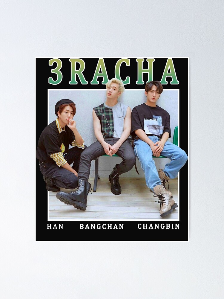 "3RACHA Stray Kids Vintage Retro Band Style 90s" Poster for Sale by ...
