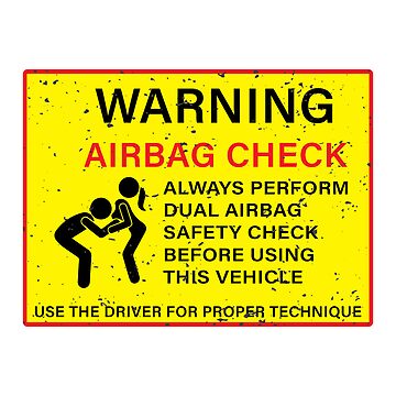 "Funny car warning Stickers" Sticker for Sale by RawrDinos | Redbubble