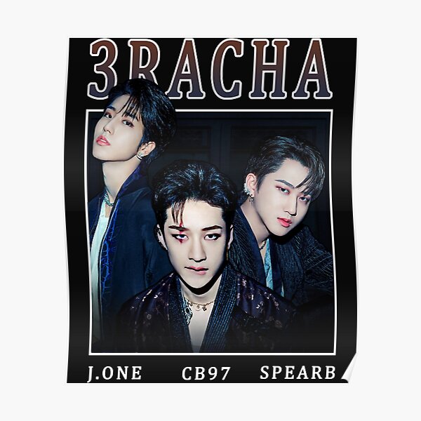 "3RACHA Stray Kids Vintage Retro Kpop Band Style 90s" Poster for Sale ...