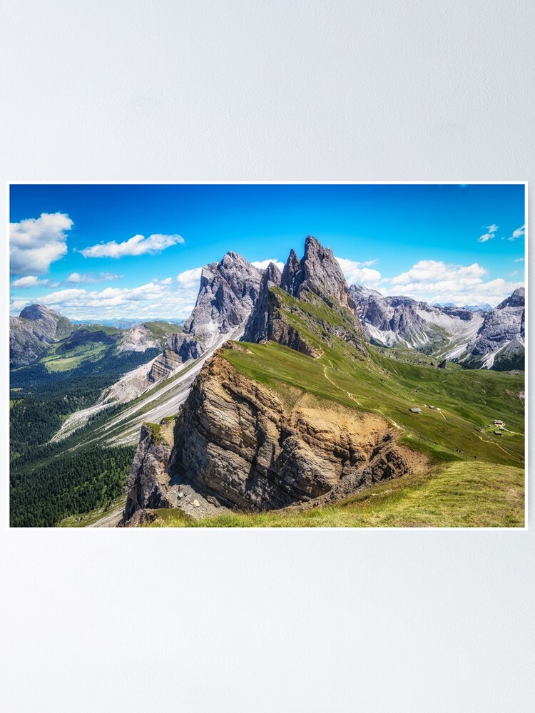 "Seceda mountain peak " Poster for Sale by aaronchoi | Redbubble