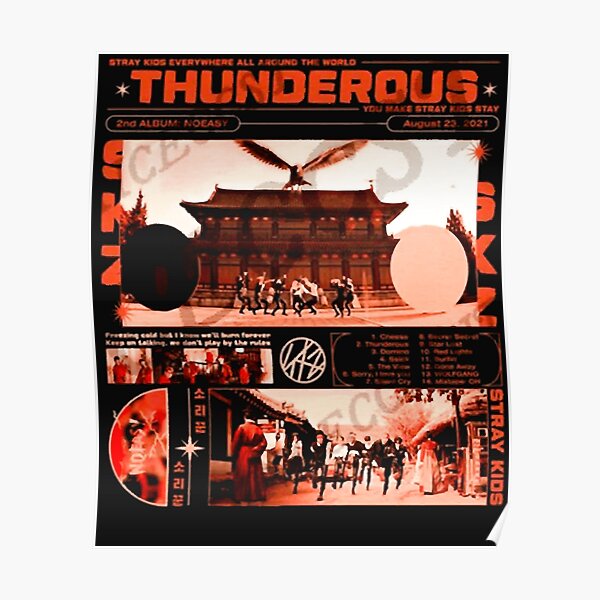 "Stray Kids Thunderous" Poster von GiuliaVercammen | Redbubble