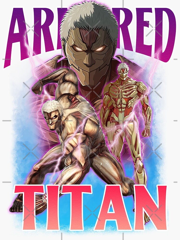 "Bootleg Anime - Armored Titan - Attack on Titan" Sticker for Sale by ...