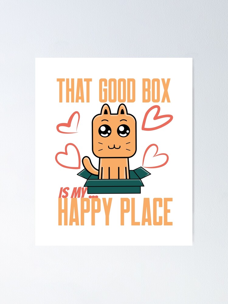 "Cute Cat in a Box - Naughty cat in a box" Poster for Sale by Pride4You ...