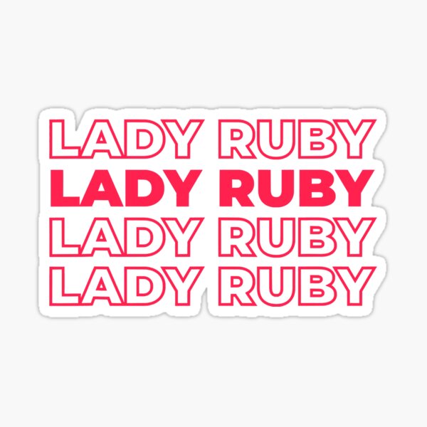 "lady ruby I stand with lady ruby freeman " Sticker for Sale by ...