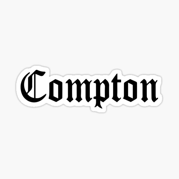 "Compton N.W.A." Sticker by URBAN FANTASY | Redbubble