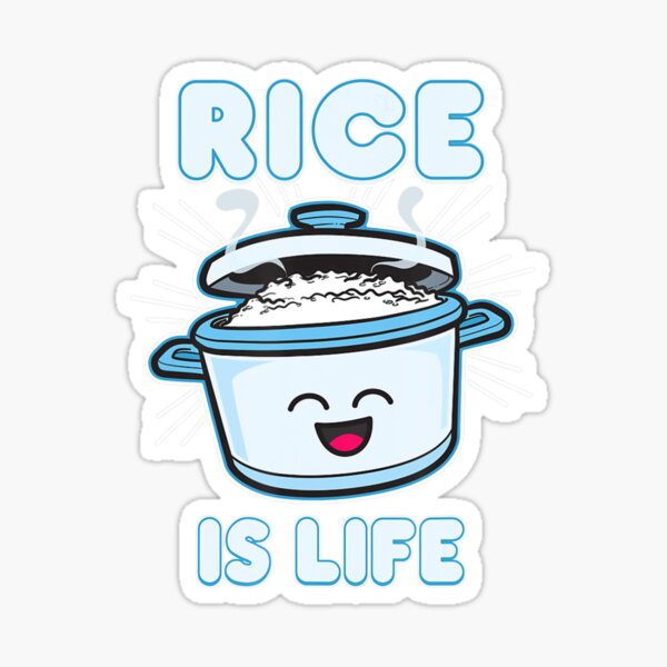 "Rice Is Life Filipino Food Philippines Kawaii Top" Sticker for Sale by ...