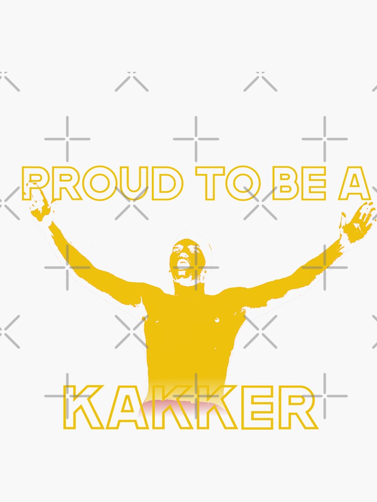 "Proud to be a Kakker yellow" Sticker for Sale by Kakker4Life | Redbubble