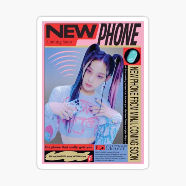 "NewJeans MINJI Kpop Debut Y2K Aesthetic" Sticker for Sale by xenocene ...
