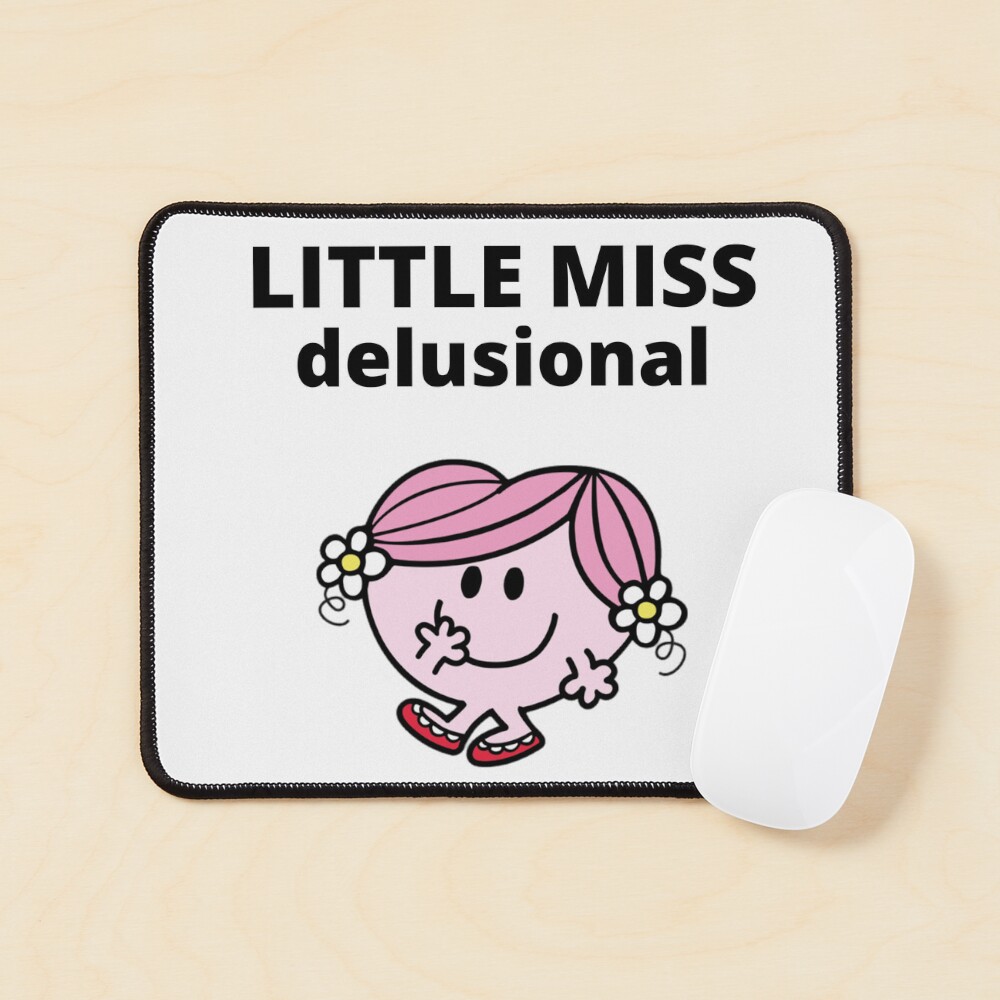 "Little Miss Delusional" Sticker for Sale by caryIs | Redbubble