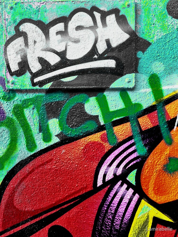 "Fresh Provocation Graffiti" Sticker for Sale by Lamirabelle | Redbubble