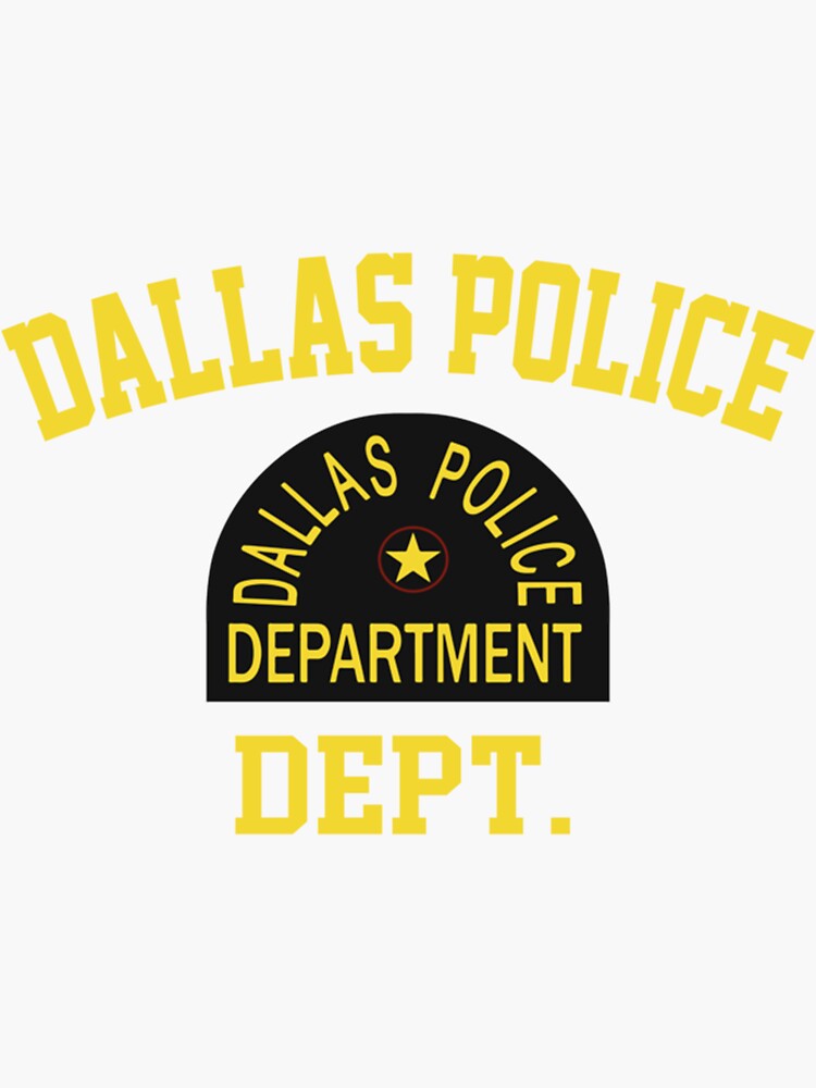 "Dallas Police Department" Sticker for Sale by ValkyriesSong | Redbubble