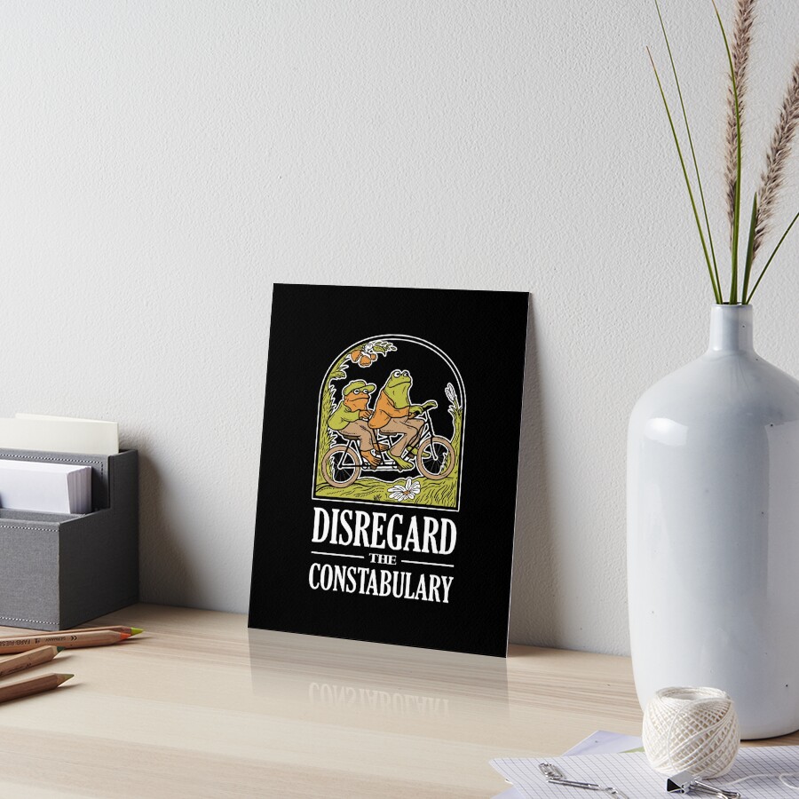 "Disregard The Constabulary - Funny Frog Meme Police" Art Board Print ...