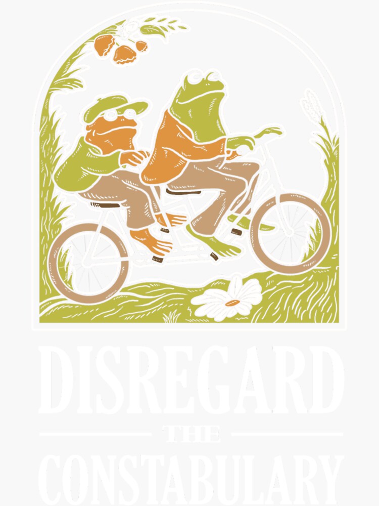 "Disregard The Constabulary - Funny Frog Meme Police" Sticker for Sale ...