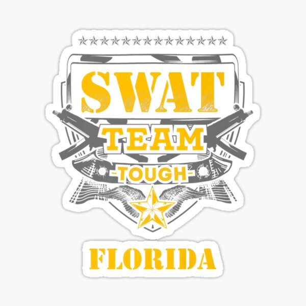 "Florida SWAT Team Law Enforcement Shirt State Police Tee" Sticker for ...