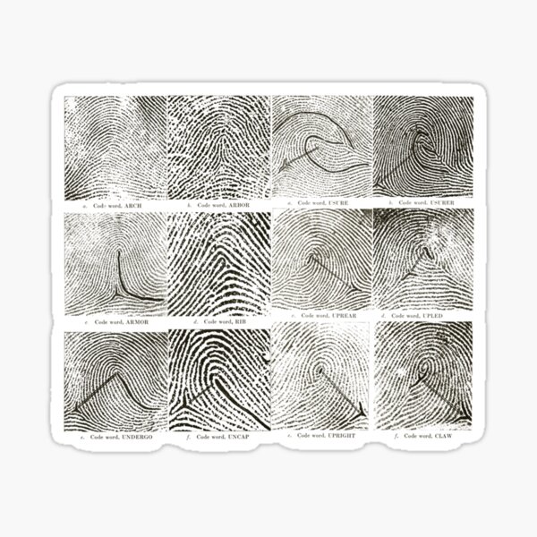 "Forensic Scientist police detective criminology Fingerprint" Sticker ...