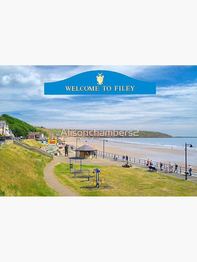 "Welcome To Filey" Poster for Sale by Alisonchambers2 | Redbubble