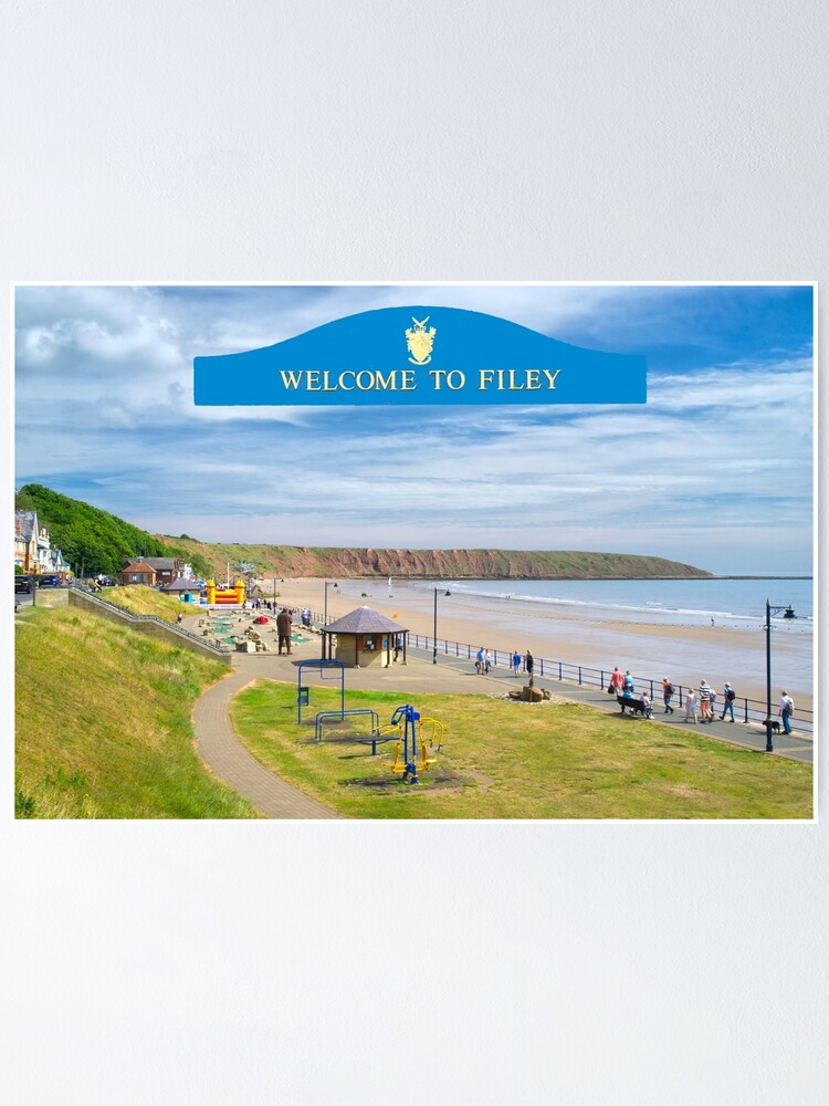 "Welcome To Filey" Poster for Sale by Alisonchambers2 | Redbubble