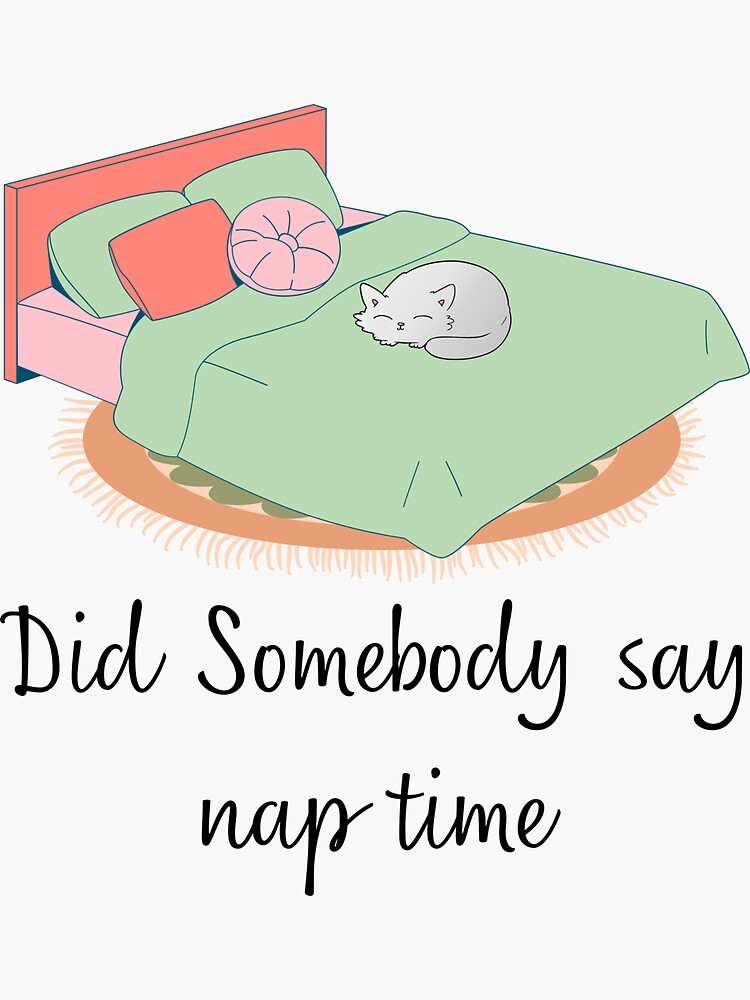 "Nap time " Sticker for Sale by AltArtInspired | Redbubble