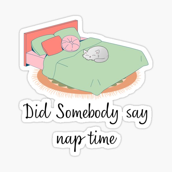 "Nap time " Sticker for Sale by AltArtInspired | Redbubble