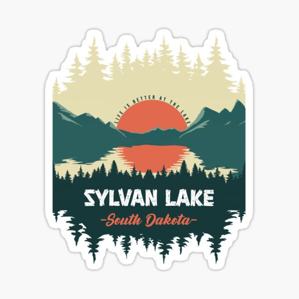 "Retro Sylvan Lake South Dakota " Sticker for Sale by HabilisSupplyCo ...