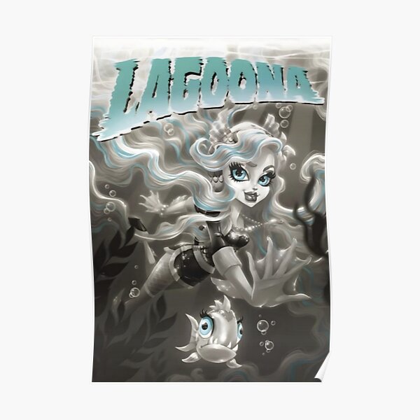 "Black and White Lagoona Blue Poster" Poster for Sale by popcultmania ...