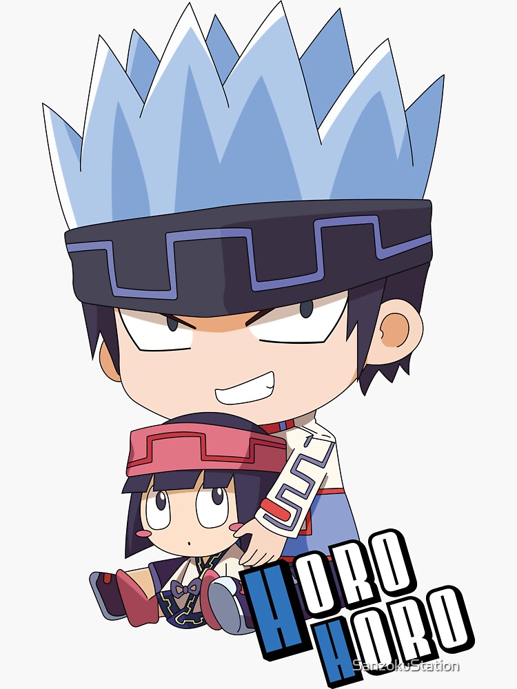 "Chibi Horohoro Shaman King" Sticker for Sale by SanzokuStation | Redbubble