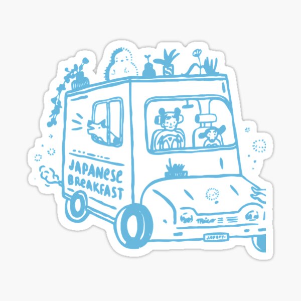 Pegatina «Dibujos animados estéticos Anime Happy Japanese Breakfast ...