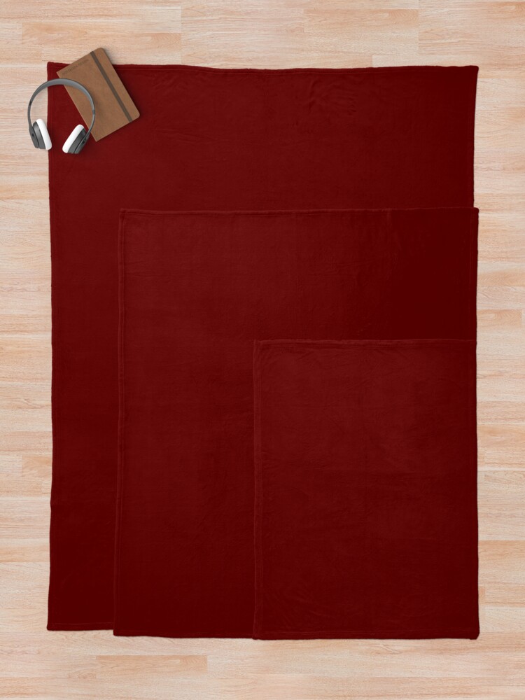 "Burgundy Red Solid Color Decor" Throw Blanket for Sale by Garaga ...