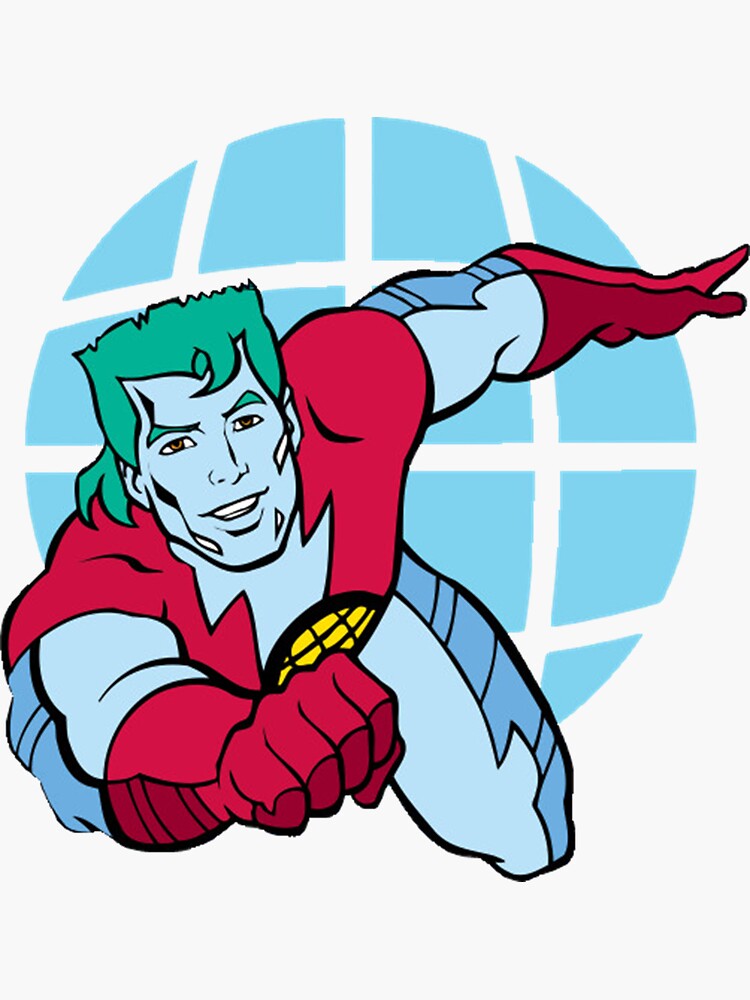 "Captain Planet Blue Globe" Sticker for Sale by HeberJones | Redbubble