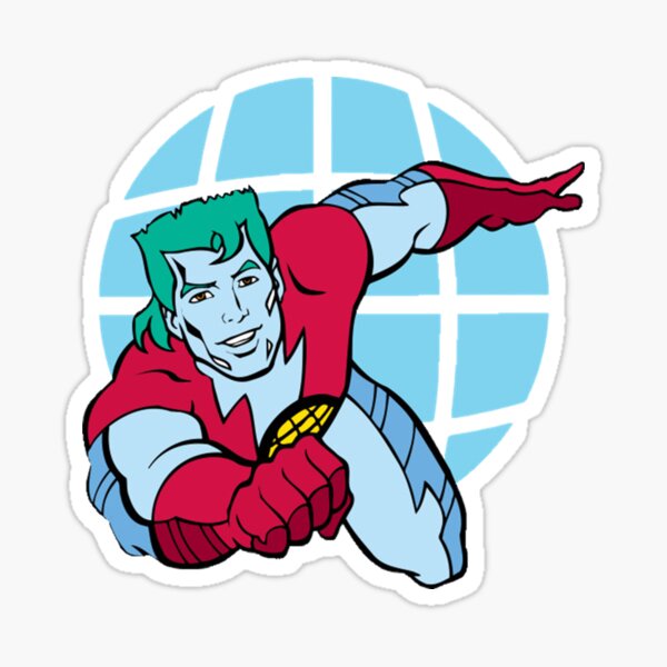 "Captain Planet Blue Globe" Sticker for Sale by HeberJones | Redbubble