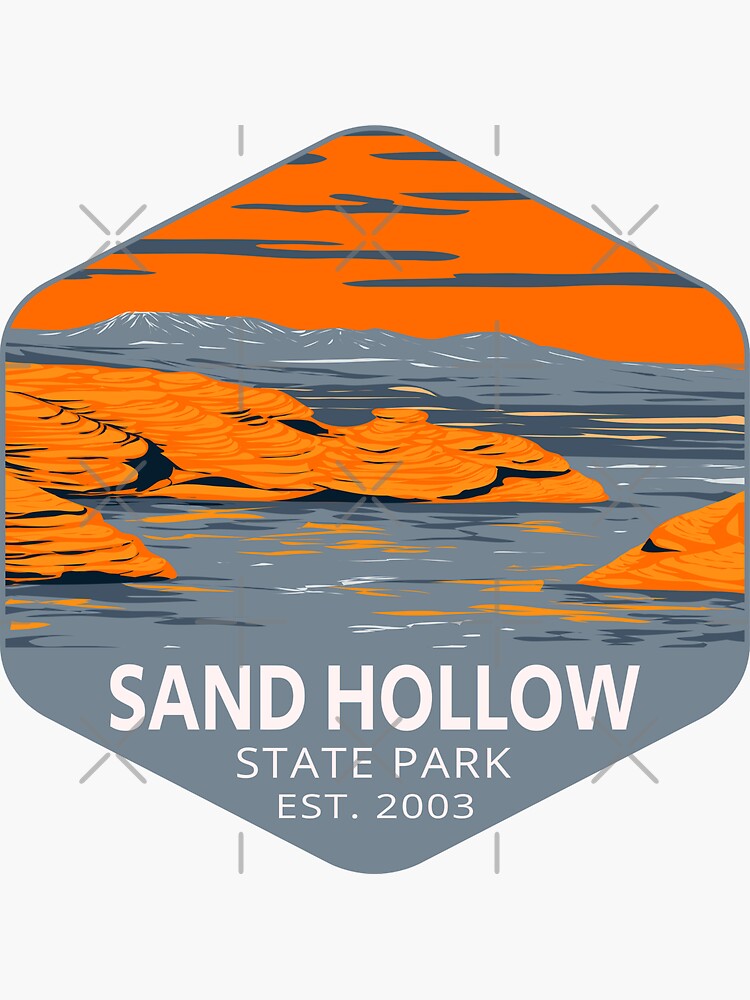 "Sand Hollow State Park Utah" Sticker for Sale by Home-Spirit | Redbubble