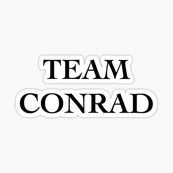 "Team Conrad" Sticker for Sale by samaya-vaidya | Redbubble