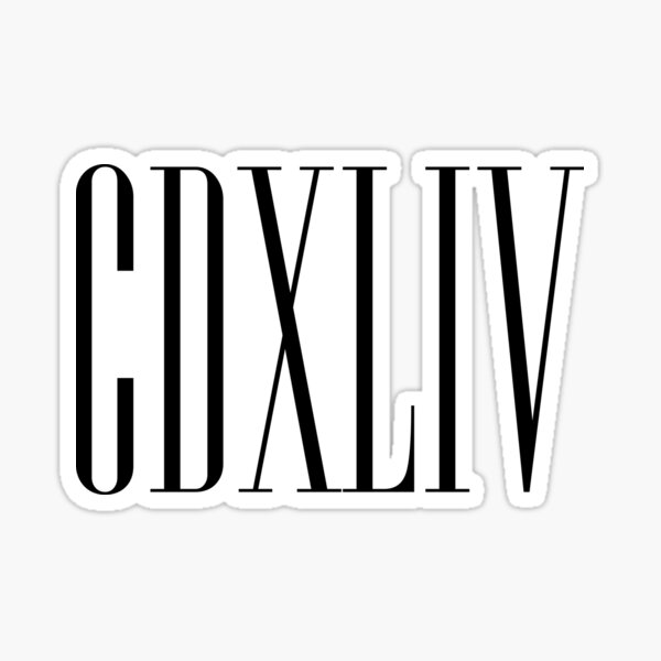 "Roman Numeral 444 | Roman Numeral CDXLIV | Number 444 Roman Numerals ...