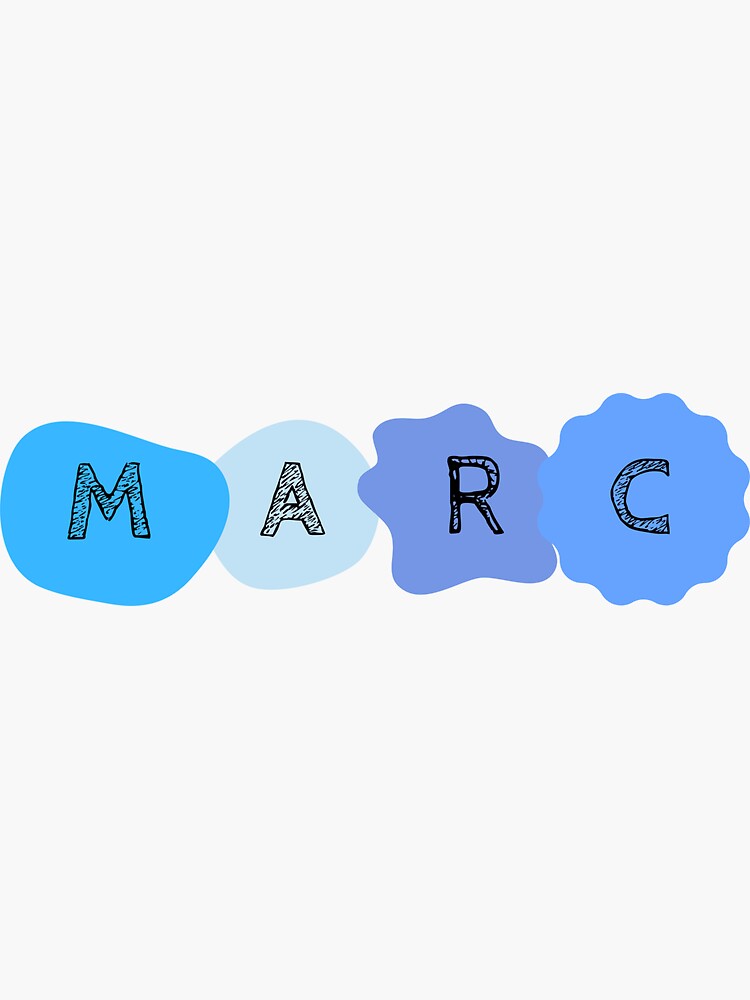 "Marc - Name " Sticker for Sale by Name-Bubble | Redbubble