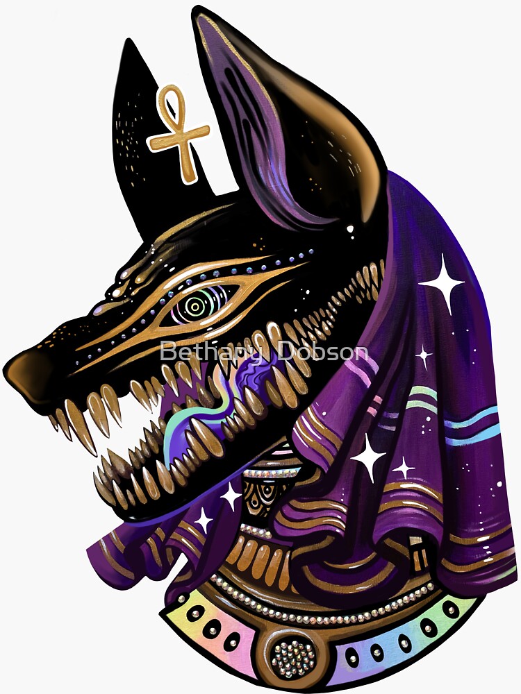"Anubis" Sticker for Sale by cloudsover31 | Redbubble