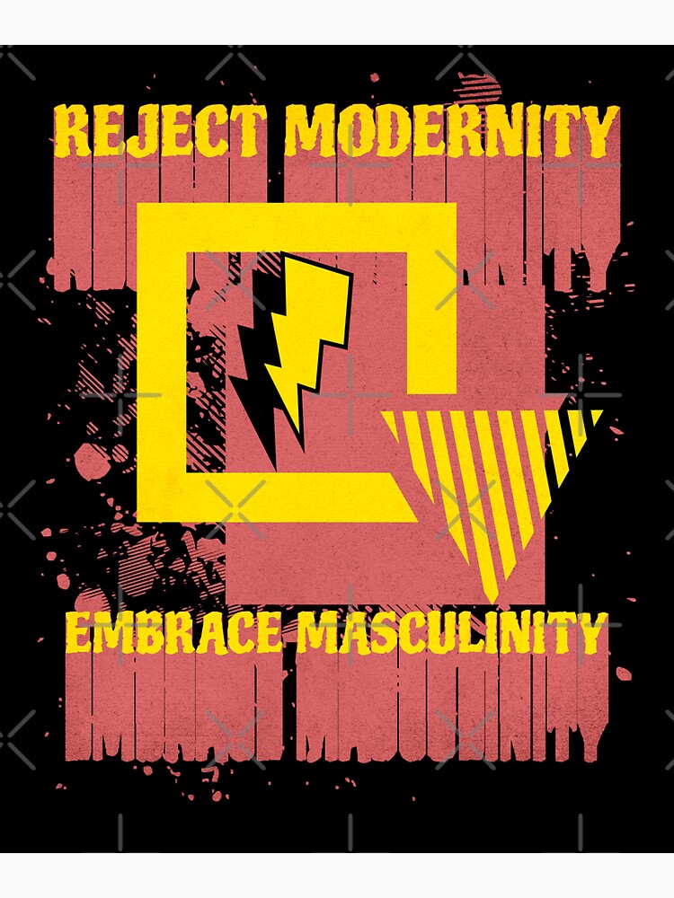 "Reject modernity embrace masculinity" Sticker for Sale by StoicMindset ...
