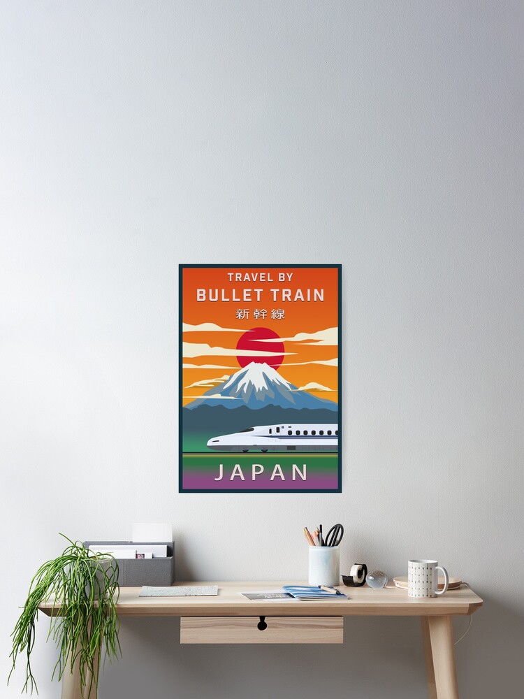 "Travel Japan Bullet Train - Shinkansen " Poster for Sale by JonesyDave ...