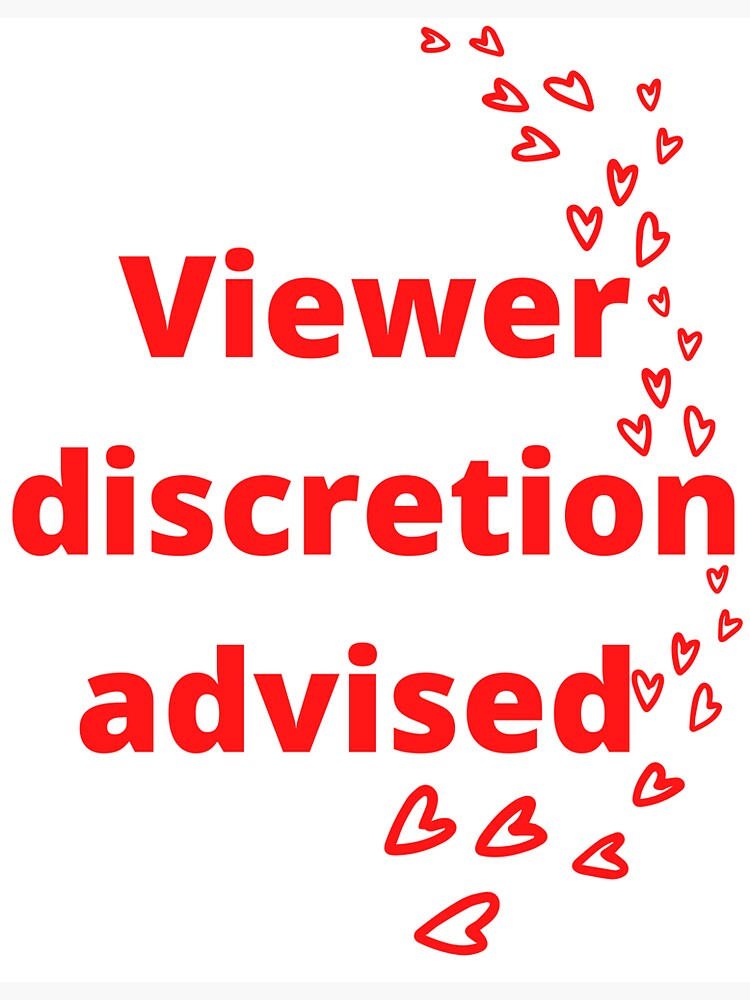 "Viewer discretion advised" Sticker for Sale by NewPages | Redbubble