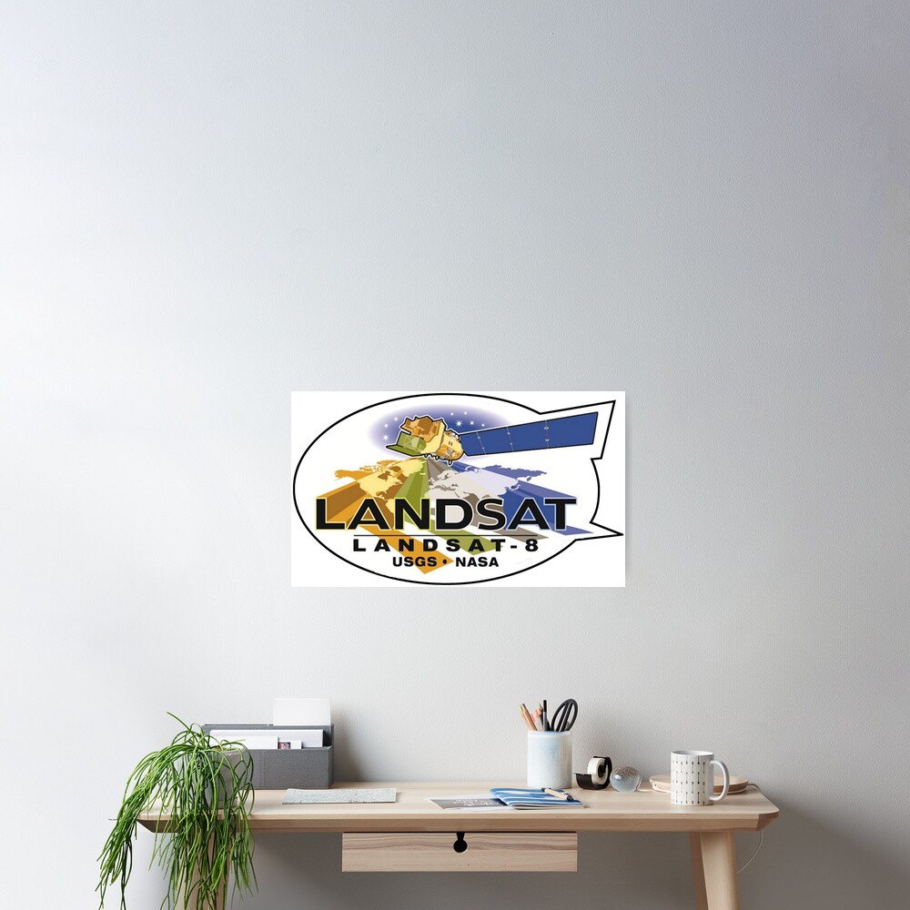 "Landsat 8 Logo" Poster for Sale by Quatrosales | Redbubble