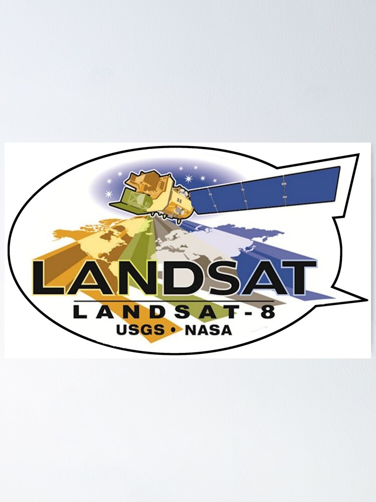 "Landsat 8 Logo" Poster for Sale by Quatrosales | Redbubble