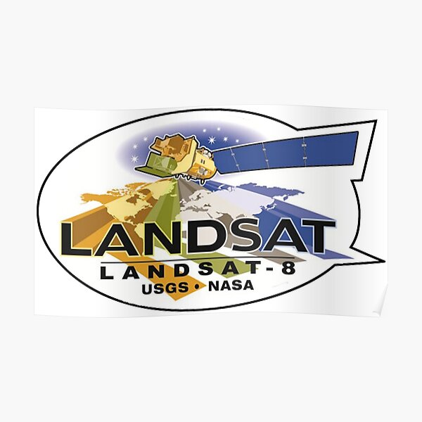 "Landsat 8 Logo" Poster for Sale by Quatrosales | Redbubble