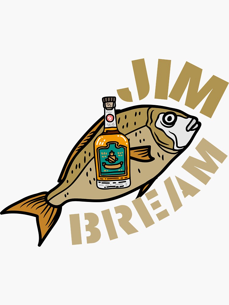 "Jim Bream" Sticker for Sale by Domyn | Redbubble