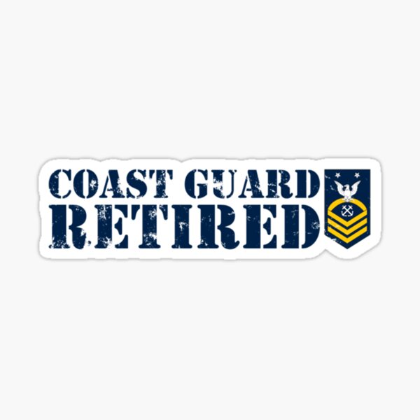 "USCG Master Chief Petty Officer MCPO Retired Sweatshirt " Sticker for ...