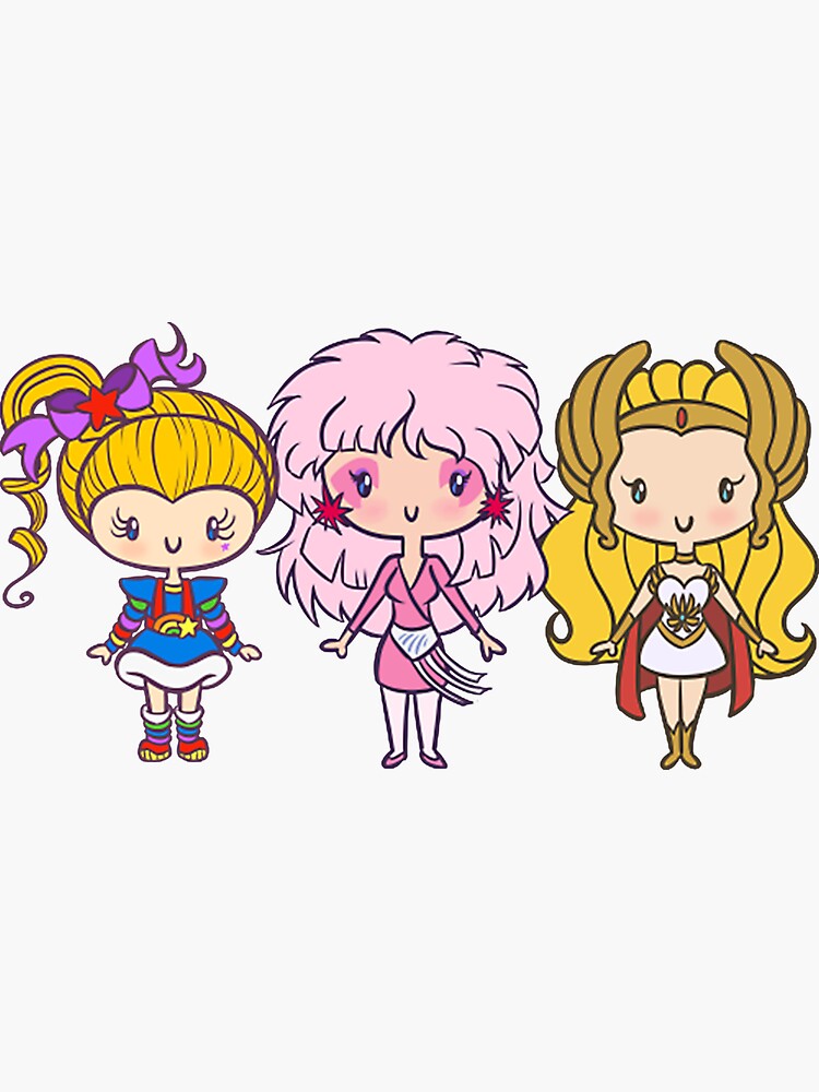 "Lil' CutiEs- Eighties Ladies" Sticker for Sale by Shells009 | Redbubble