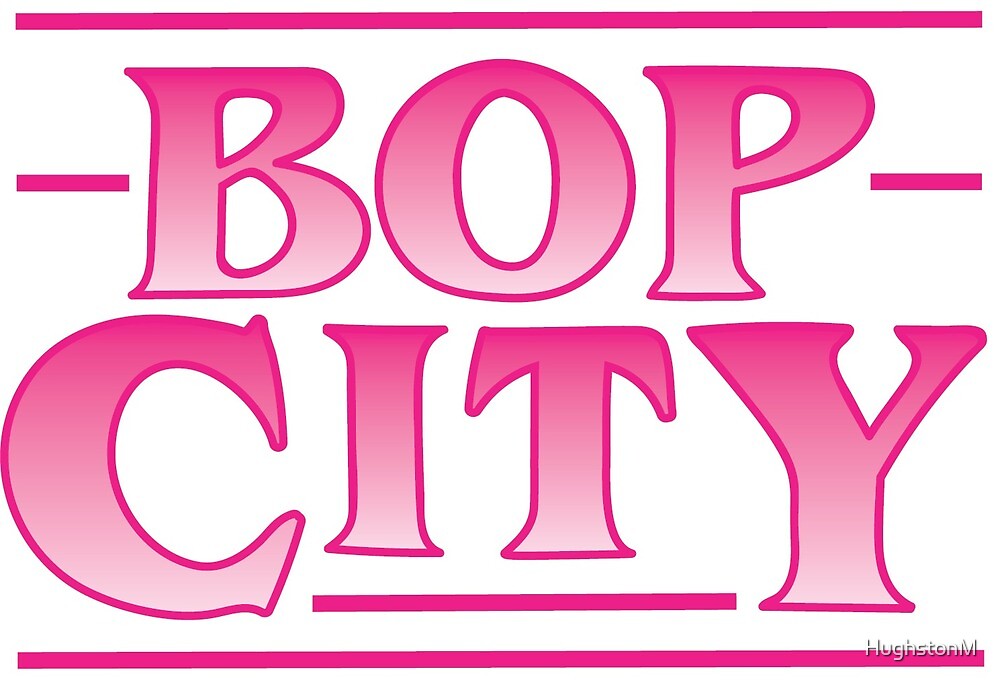 "Bop City Sticker" by HughstonM | Redbubble