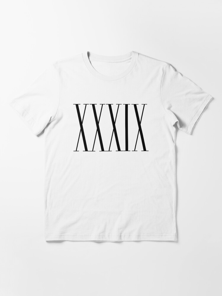 "Roman Numeral 39 | Roman Numeral XXXIX | Number 39 Roman Numerals ...
