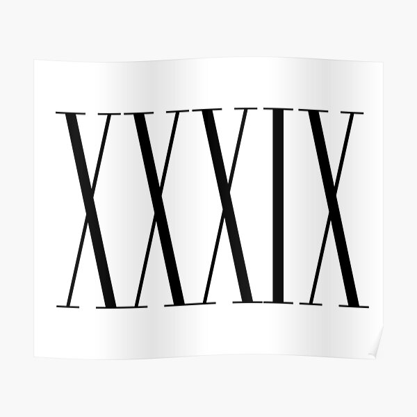"Roman Numeral 39 | Roman Numeral XXXIX | Number 39 Roman Numerals ...