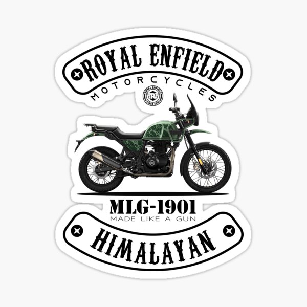 "Custom Graphics Designs of Royal enfield Himalayan" Sticker for Sale ...
